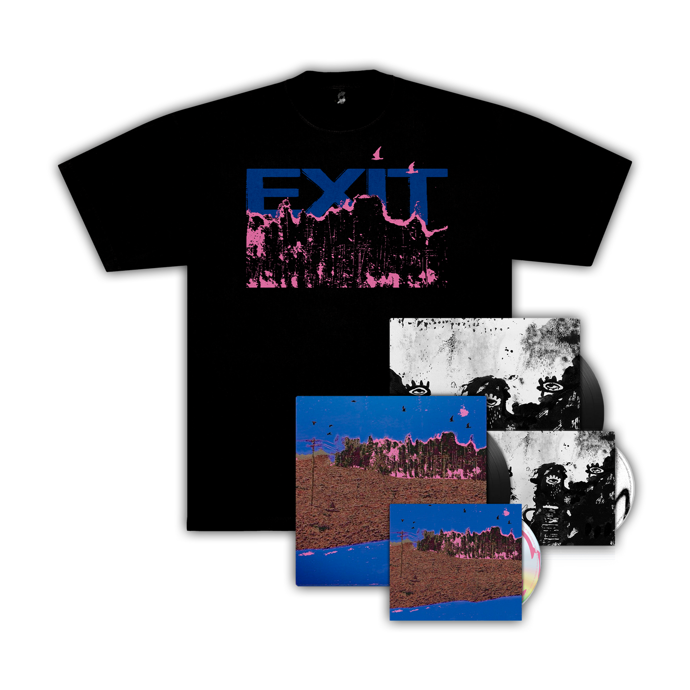 CD+VINYLE "EXIT" + CD+VINYLE "GARÇON + AMI" + T-SHIRT